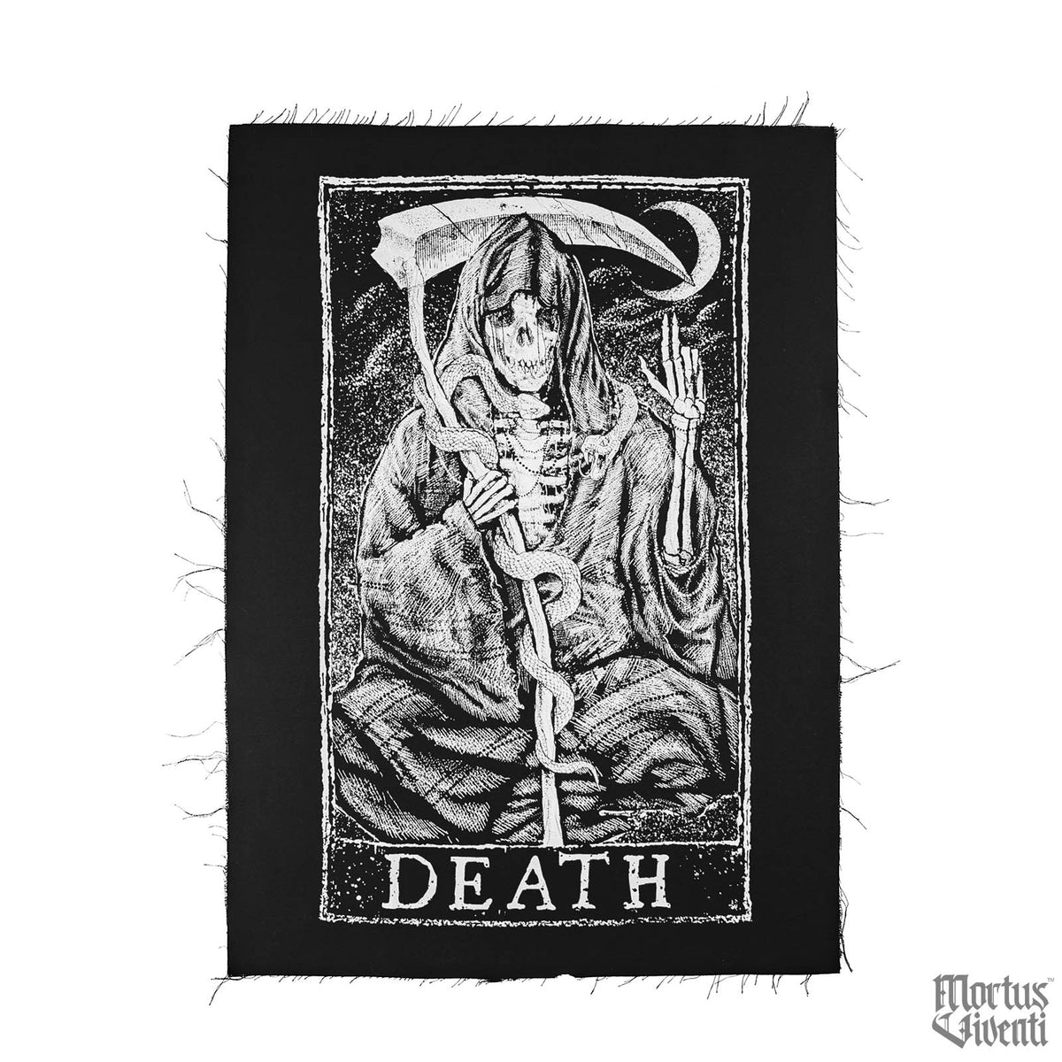 Death Tarot Card Large Patch – Mortus Viventi